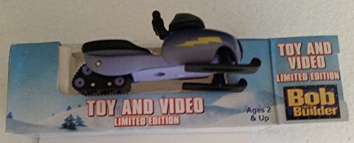Bob the Builder (Toy and Video SET Limited Edition) Snowed Under VHS - Winter Games - With Rare Zoomer Snowmobile Vehicle