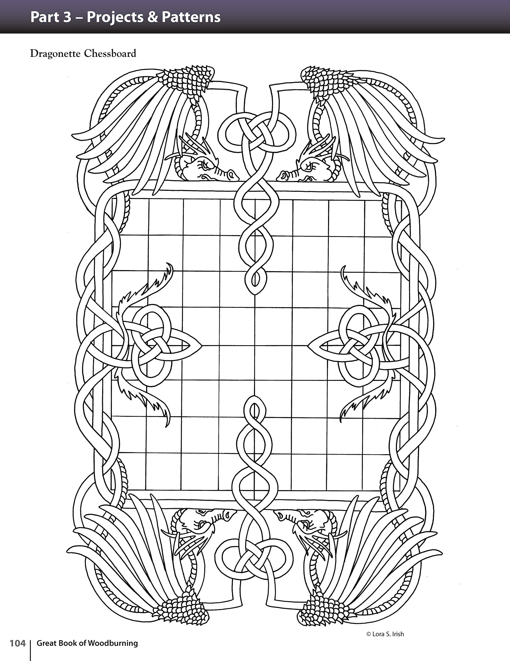 Great Book of Woodburning: Pyrography Techniques, Patterns and Projects for all Skill Levels (Fox Chapel Publishing) 30 Original, Traceable Designs and Step-by-Step Instructions from Lora S. Irish