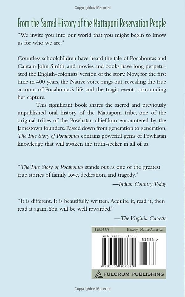 The True Story of Pocahontas: The Other Side of History