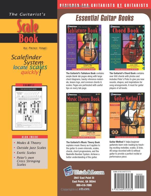 The Guitarist's Scale Book: Over 400 Guitar Scales & Modes
