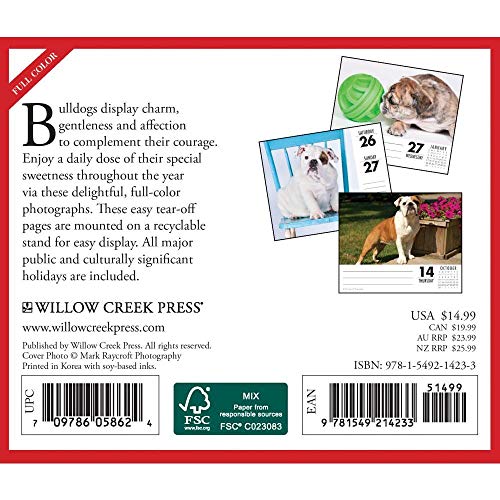 Just Bulldogs 2021 Box Calendar (Dog Breed Calendar)