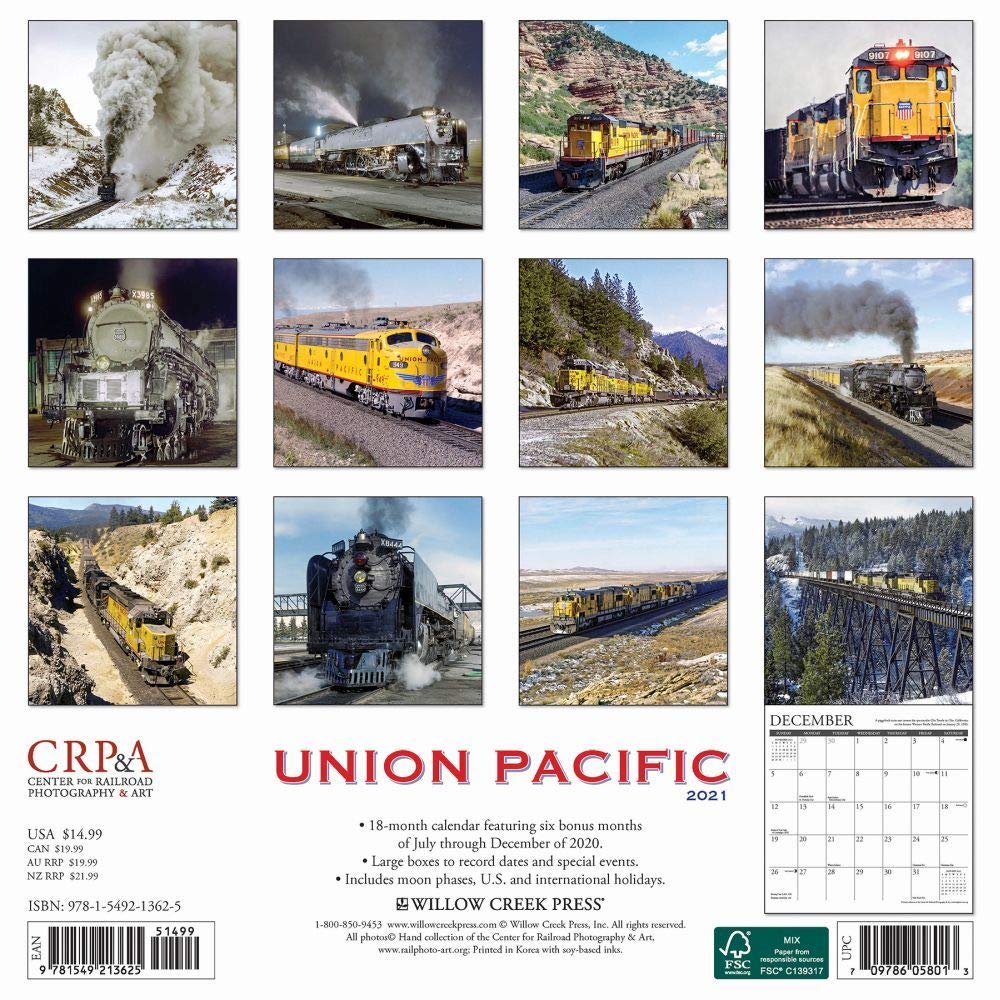 Union Pacific 2021 Wall Calendar