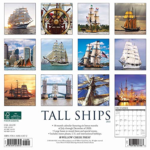 Tall Ships 2021 Wall Calendar