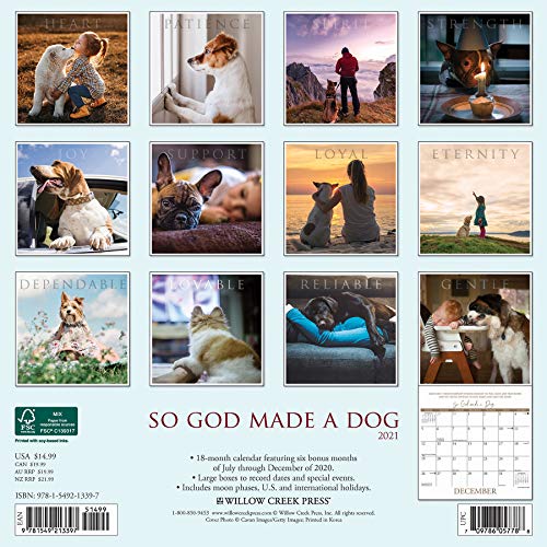 So God Made a Dog 2021 Wall Calendar
