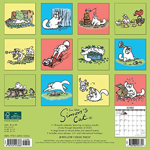 Simon's Cat 2021 Wall Calendar