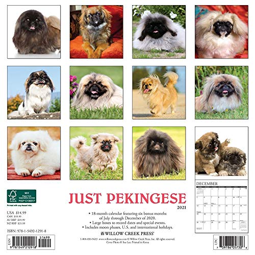 Just Pekingese 2021 Wall Calendar (Dog Breed Calendar)