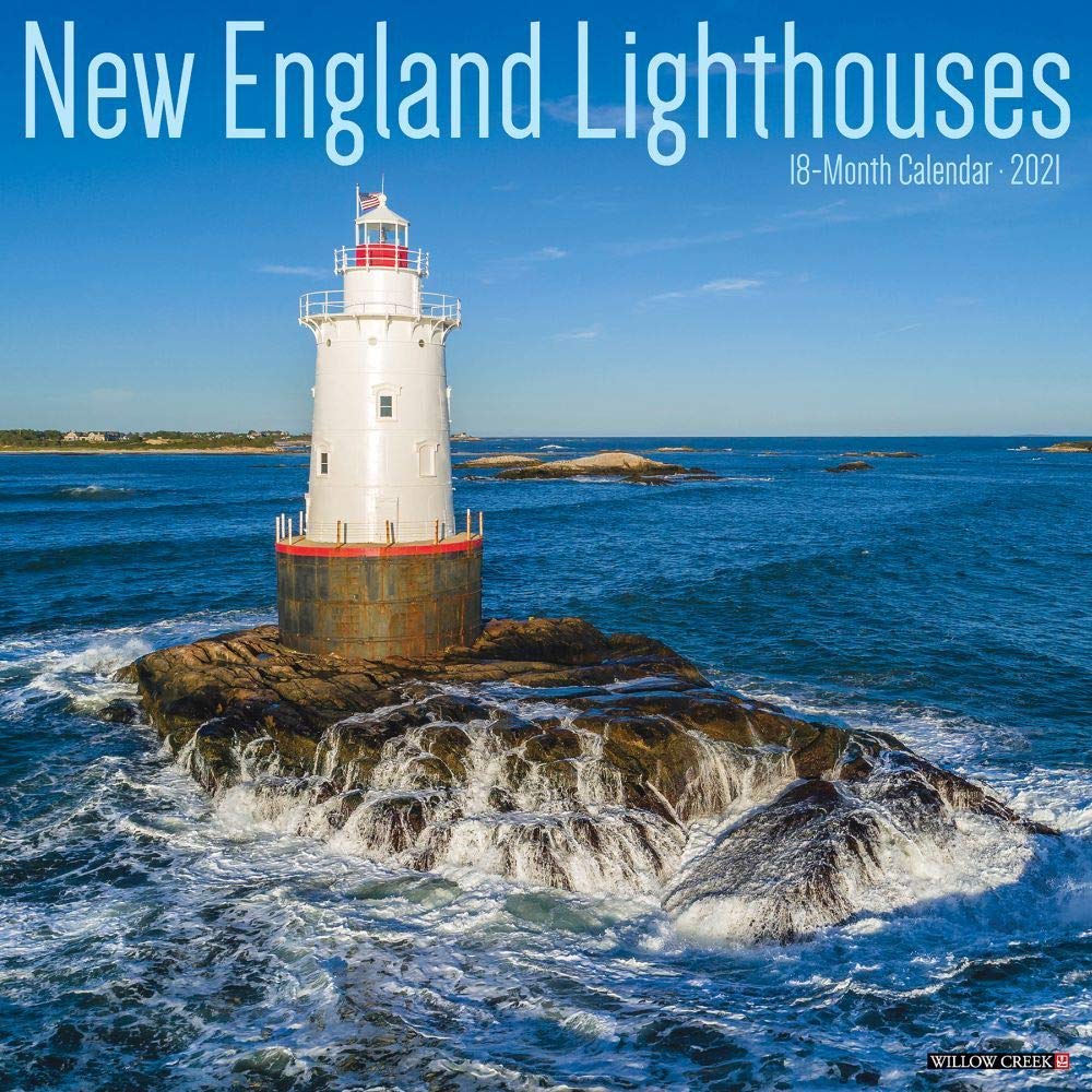 New England Lighthouses 2021 Wall Calendar