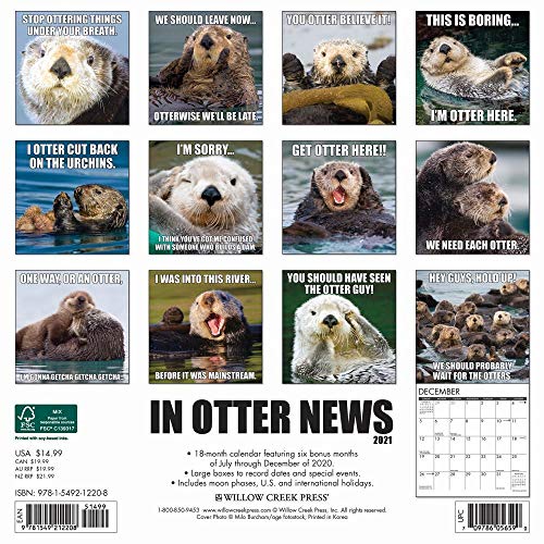 In Otter News 2021 Wall Calendar