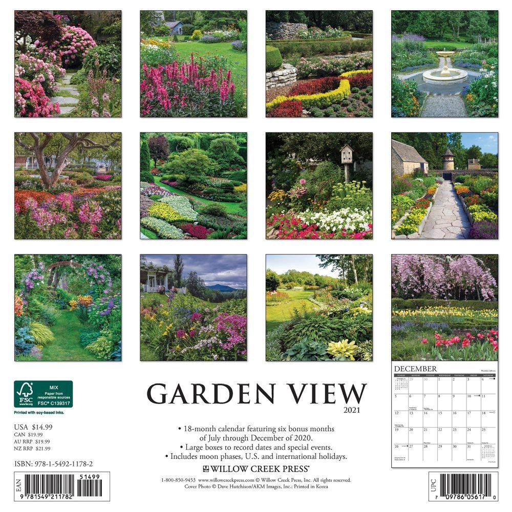 Garden View 2021 Wall Calendar