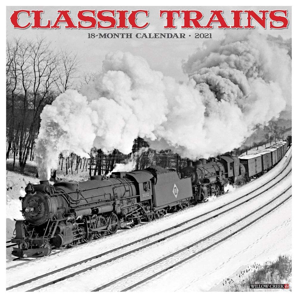 Classic Trains 2021 Wall Calendar