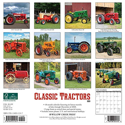 Classic Tractors 2021 Wall Calendar