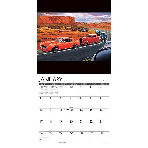 Classic Cruisin' & Chrome 2021 Wall Calendar