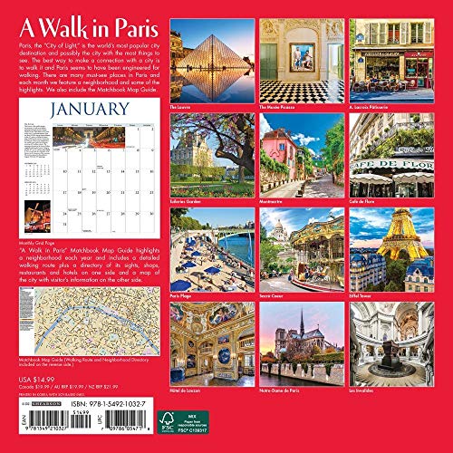 A Walk in Paris 2021 Wall Calendar
