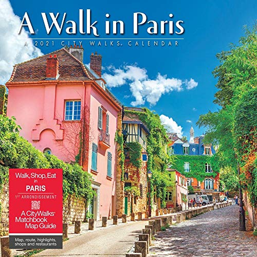 A Walk in Paris 2021 Wall Calendar
