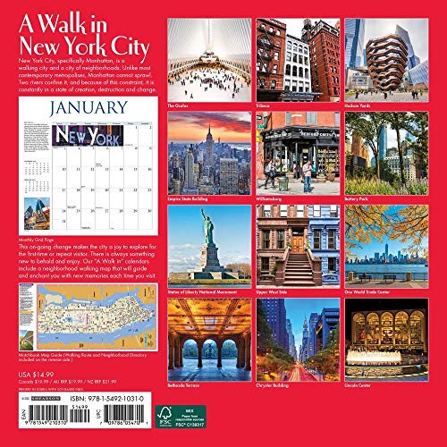 A Walk in New York City 2021 Wall Calendar