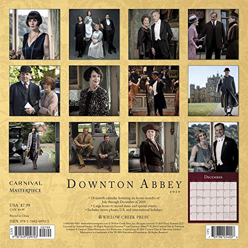 Downton Abbey 2020 Mini Wall Calendar