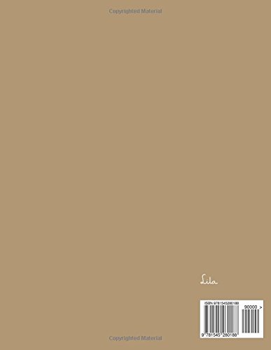 Notebook: Unlined Notebook - Large (8.5 x 11 inches) - 100 Pages - Kraft Color