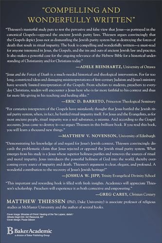 Jesus and the Forces of Death: The Gospels' Portrayal of Ritual Impurity within First-Century Judaism