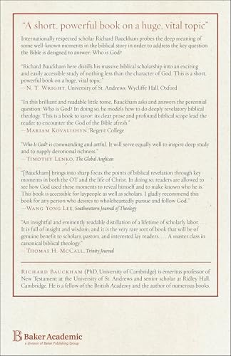 Who Is God?: Key Moments of Biblical Revelation (Acadia Studies in Bible and Theology)
