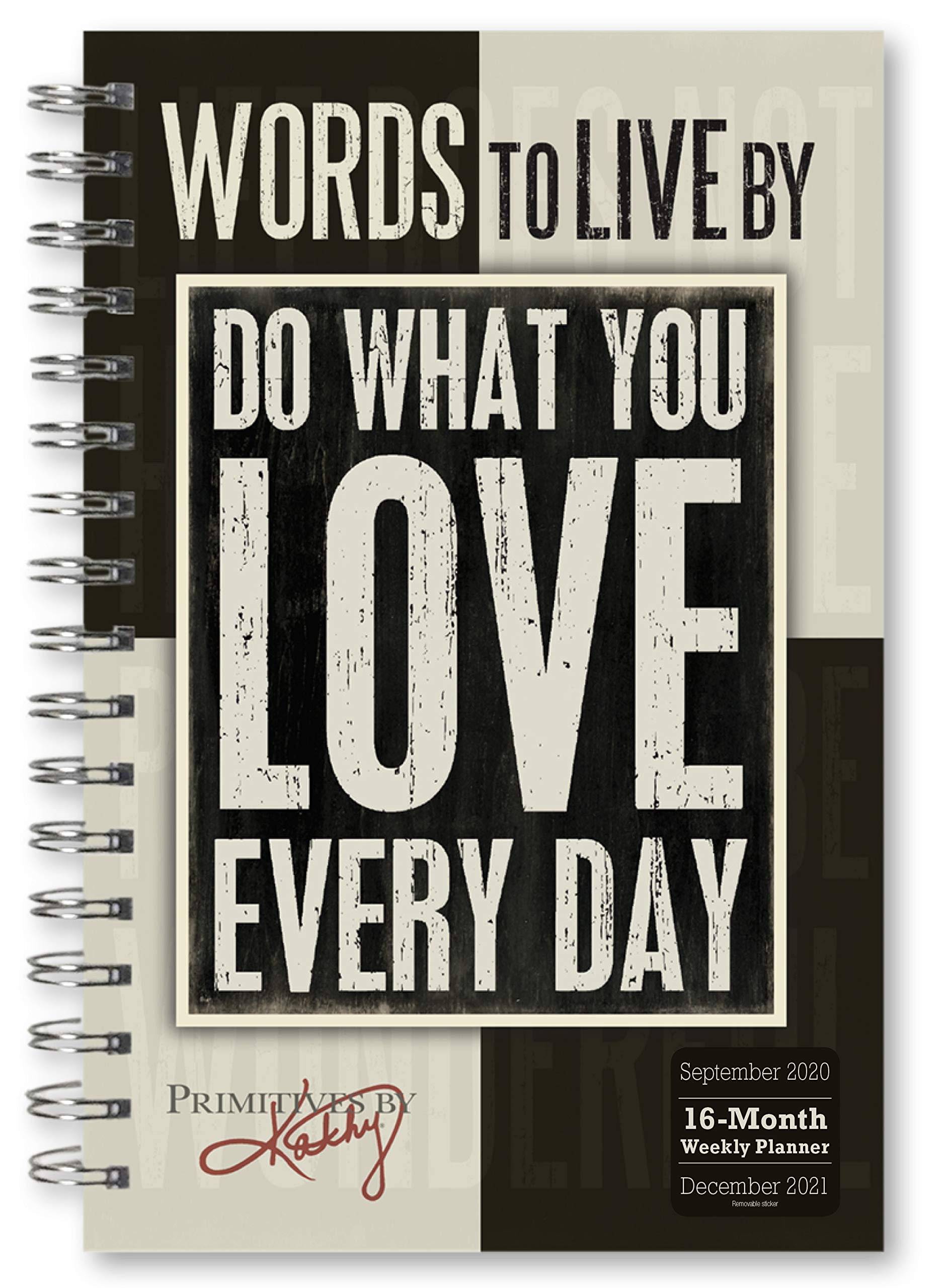 2021 Words to Live By 16-Month Weekly Planner