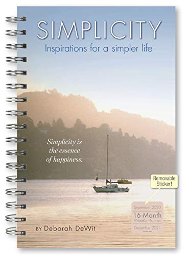2021 Simplicity Inspirations for a Simpler Life 16-Month Weekly Planner