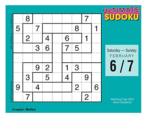 2021 Ultimate Sudoku Boxed Daily Calendar