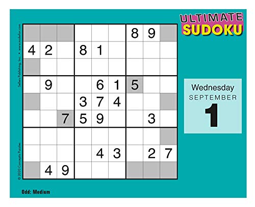 2021 Ultimate Sudoku Boxed Daily Calendar