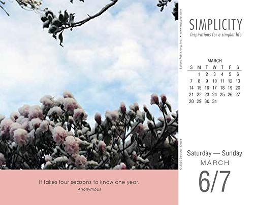 2021 Simplicity Inspirations for a Simpler Life Boxed Daily Calendar