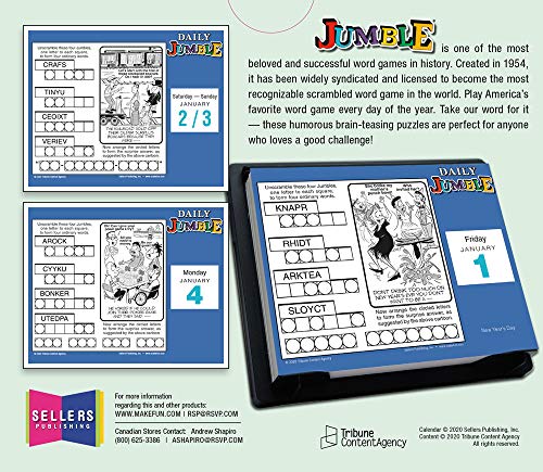 2021 The Daily Jumble® Boxed Daily Calendar