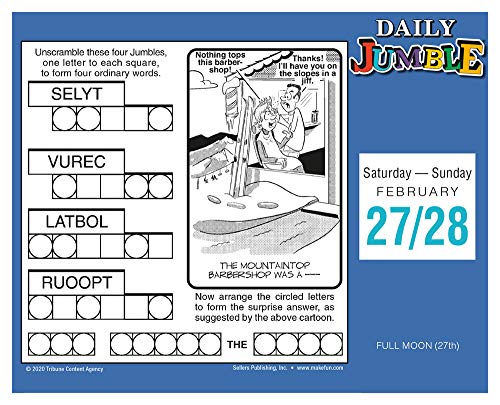 2021 The Daily Jumble® Boxed Daily Calendar