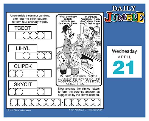 2021 The Daily Jumble® Boxed Daily Calendar