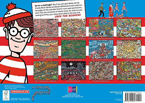 2021 Wheres Waldo 16-Month Wall Calendar