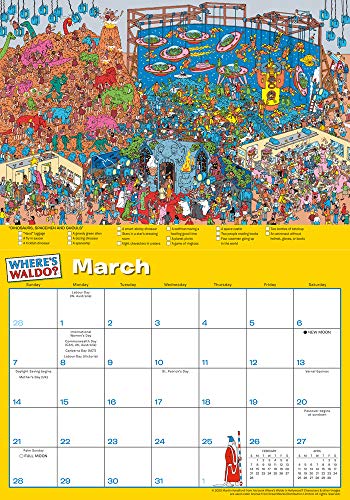 2021 Wheres Waldo 16-Month Wall Calendar