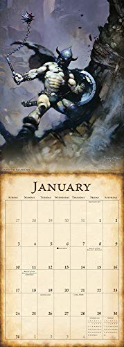 2021 The Fantasy Art of Frazetta 16-Month Wall Calendar