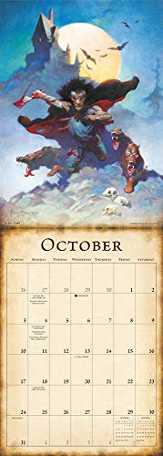 2021 The Fantasy Art of Frazetta 16-Month Wall Calendar
