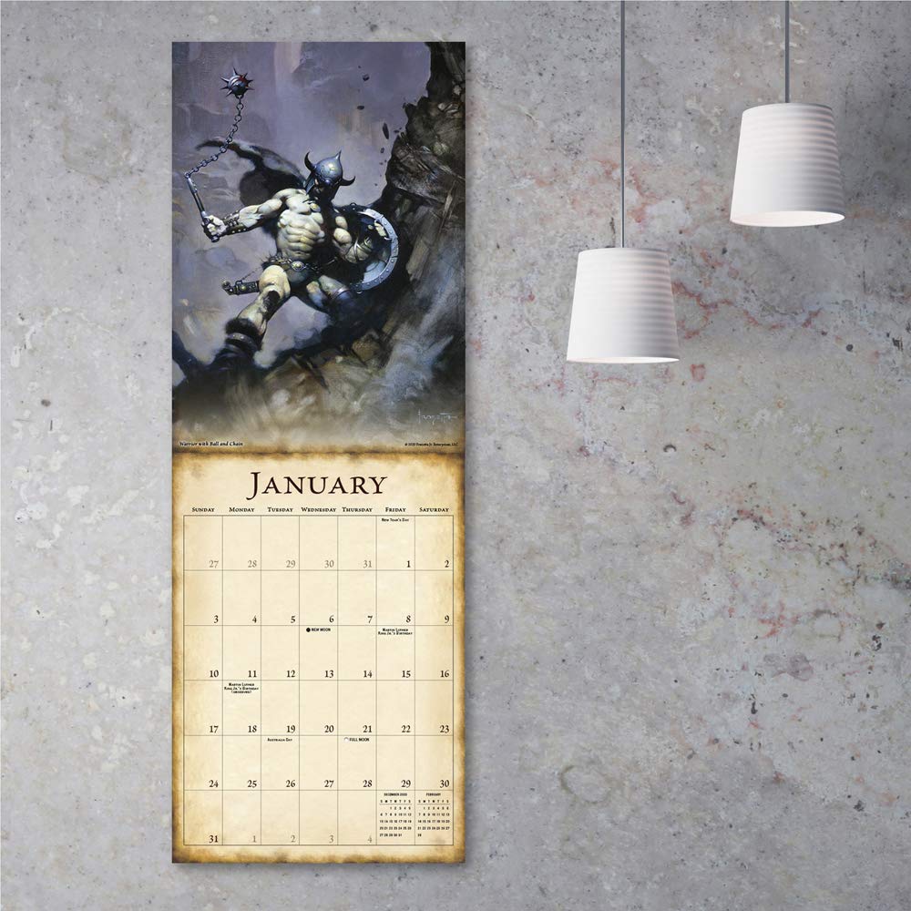 2021 The Fantasy Art of Frazetta 16-Month Wall Calendar