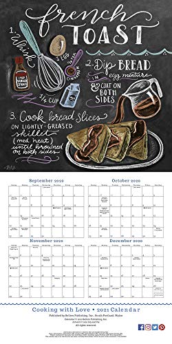 2021 Cooking with Love Provides Food for the Soul 16-Month Wall Calendar