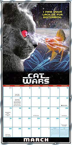 2021 Cat Wars 16-Month Wall Calendar