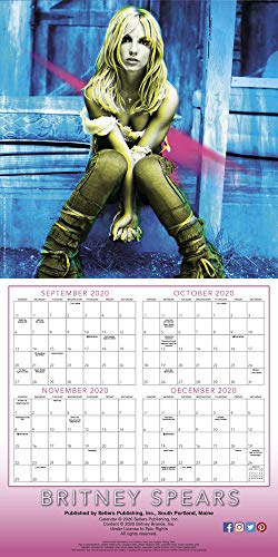 2021 Britney Spears 16-Month Wall Calendar: by Sellers Publishing