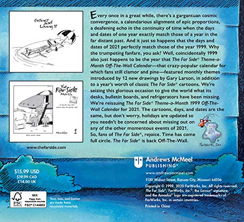 The Far Side® Theme-a-Month 2021 Off-The-Wall Calendar