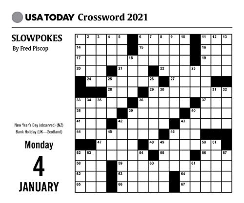 USA Today Crossword Puzzles 2021 Day-to-Day Calendar