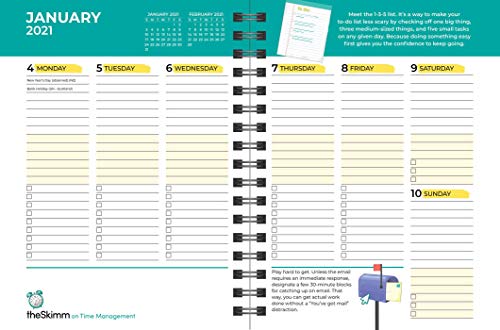 How to Skimm Your Life 17-Month 2020-2021 Monthly/Weekly Planning Calendar