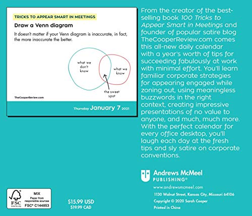 Tricks to Appear Smart in Meetings 2021 Day-to-Day Calendar