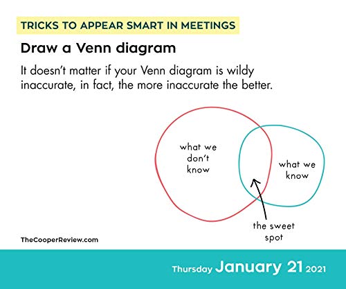 Tricks to Appear Smart in Meetings 2021 Day-to-Day Calendar