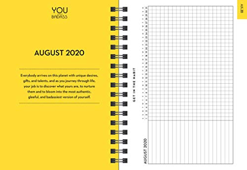 You Are a Badass 17-Month 2020-2021 Monthly/Weekly Planning Calendar: Deluxe Organizer (August 2020-December 2021)