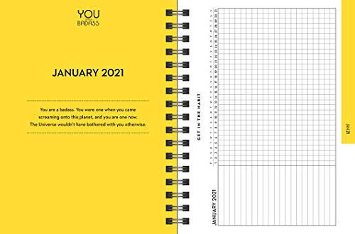 You Are a Badass 17-Month 2020-2021 Monthly/Weekly Planning Calendar: Deluxe Organizer (August 2020-December 2021)