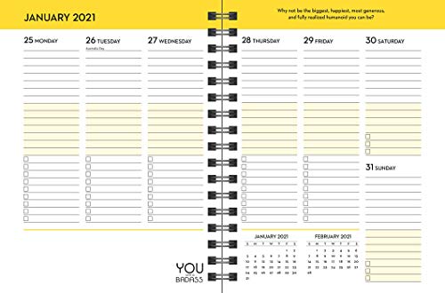 You Are a Badass 17-Month 2020-2021 Monthly/Weekly Planning Calendar: Deluxe Organizer (August 2020-December 2021)