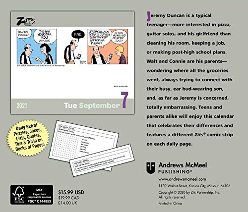 Zits 2021 Day-to-Day Calendar