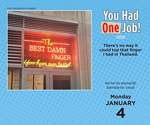 You Had One Job 2021 Day-to-Day Calendar