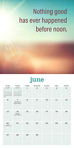 Unspirational 2021 Wall Calendar: it's okay to be a loser!